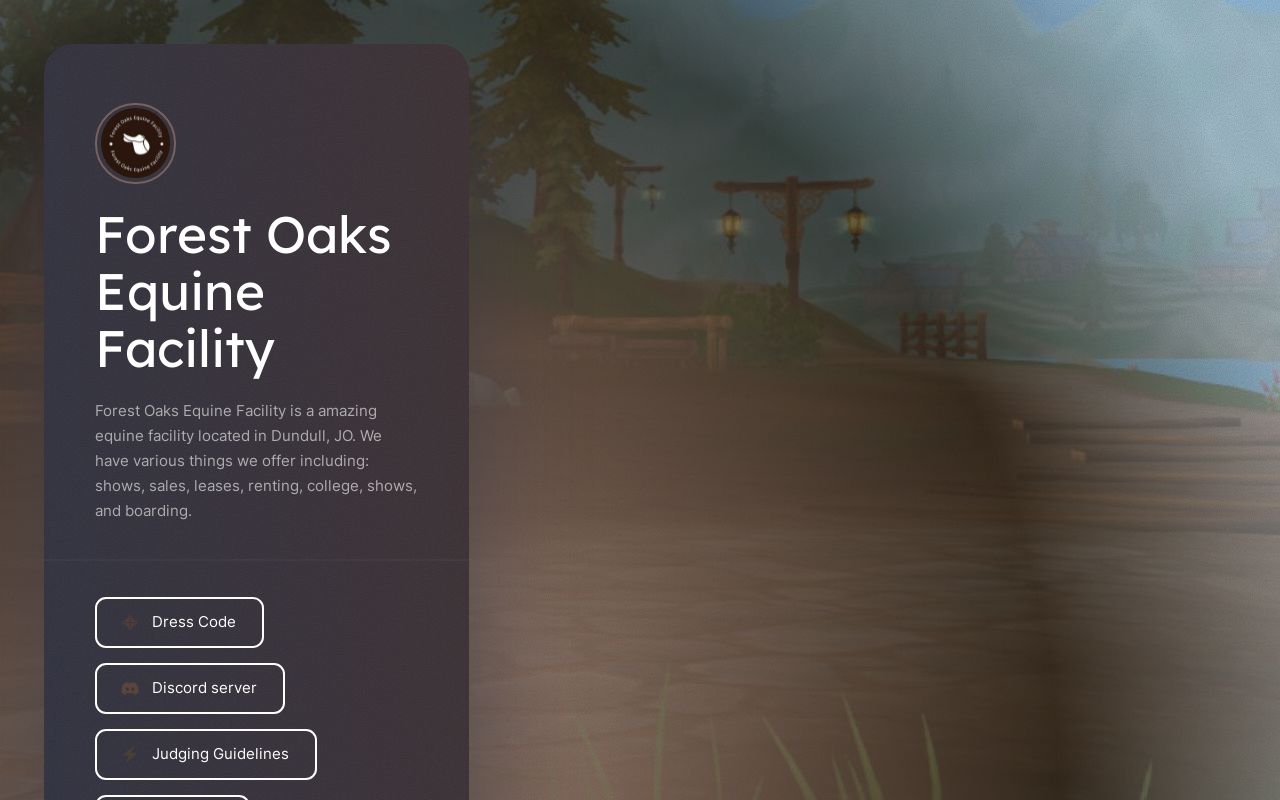 Forest Oaks Equine Facility